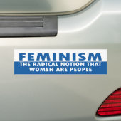 feminism bumper sticker | Zazzle