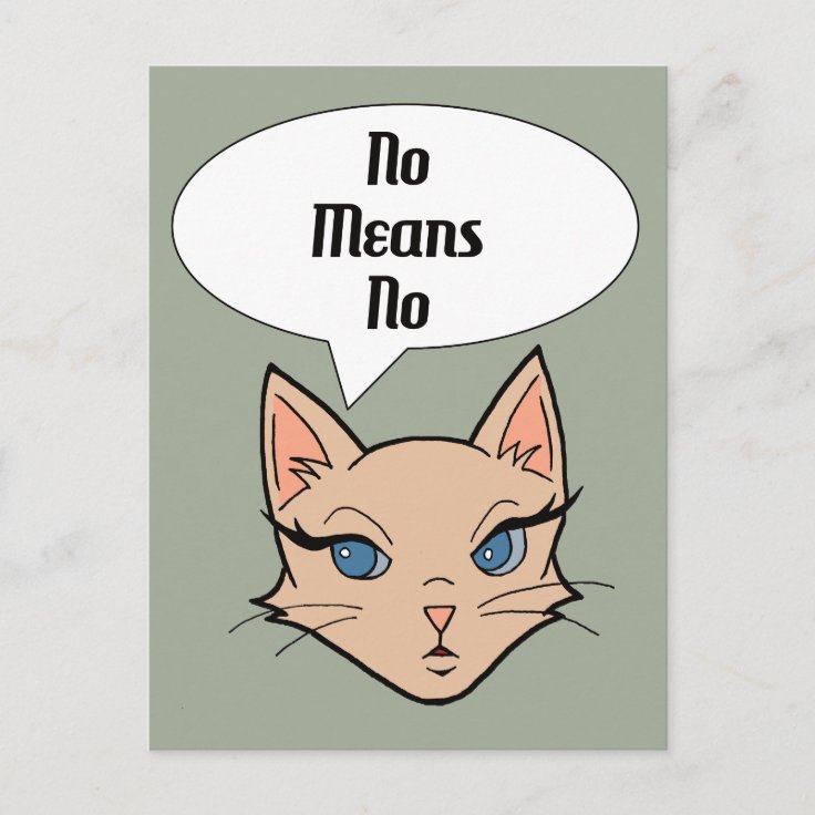 Feminist Cat | Political Cartoon Illustration Postcard | Zazzle