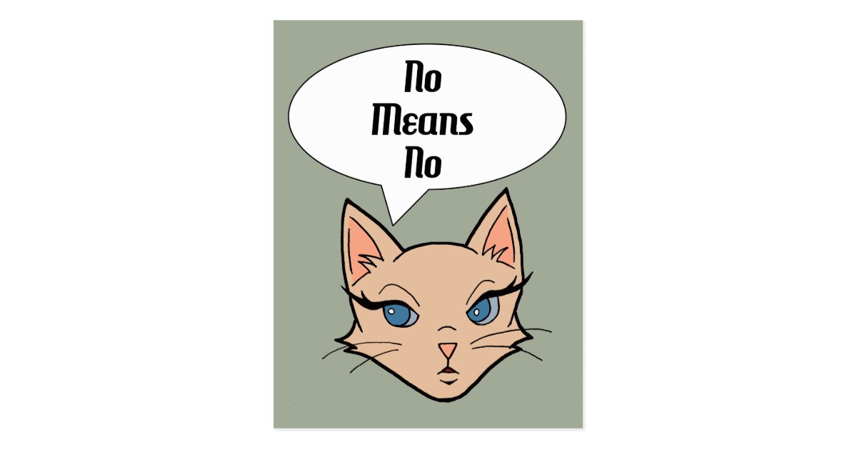 Feminist Cat | Political Cartoon Illustration Postcard | Zazzle.com