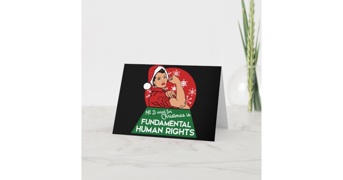 Feminist Christmas Holiday Card | Zazzle.com