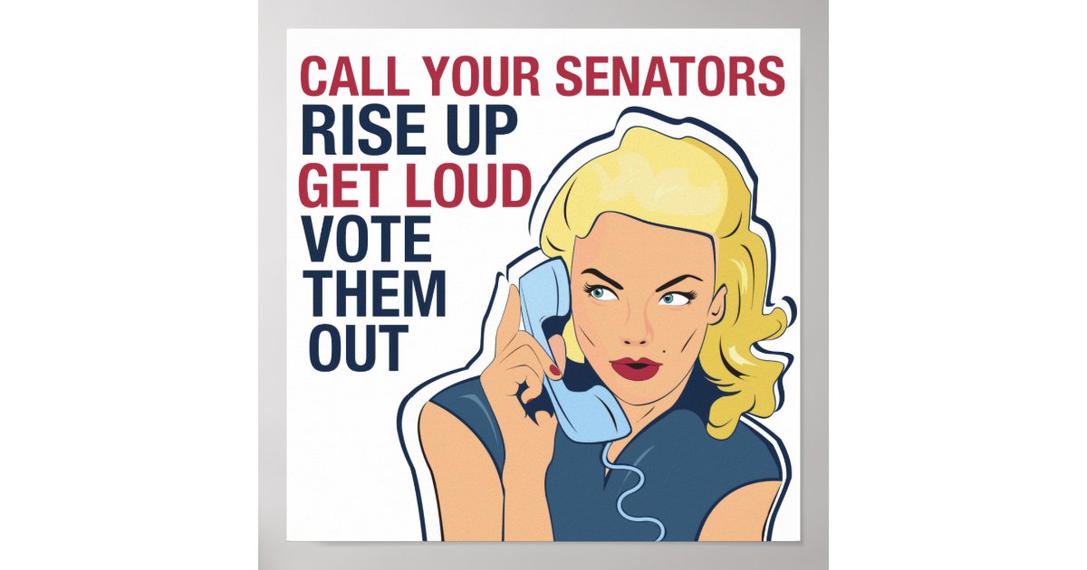 Feminist Political Activist Democrat Women Voter Poster | Zazzle