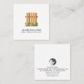 Fence Fencing Security Square Business Card | Zazzle
