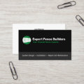 Fence Installation and Repair Business Card | Zazzle