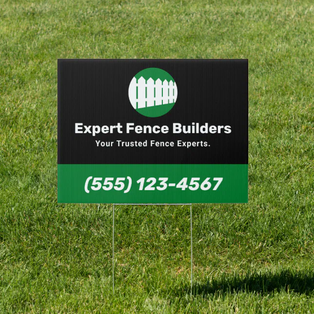 Fence Installation and Repair Yard Sign | Zazzle