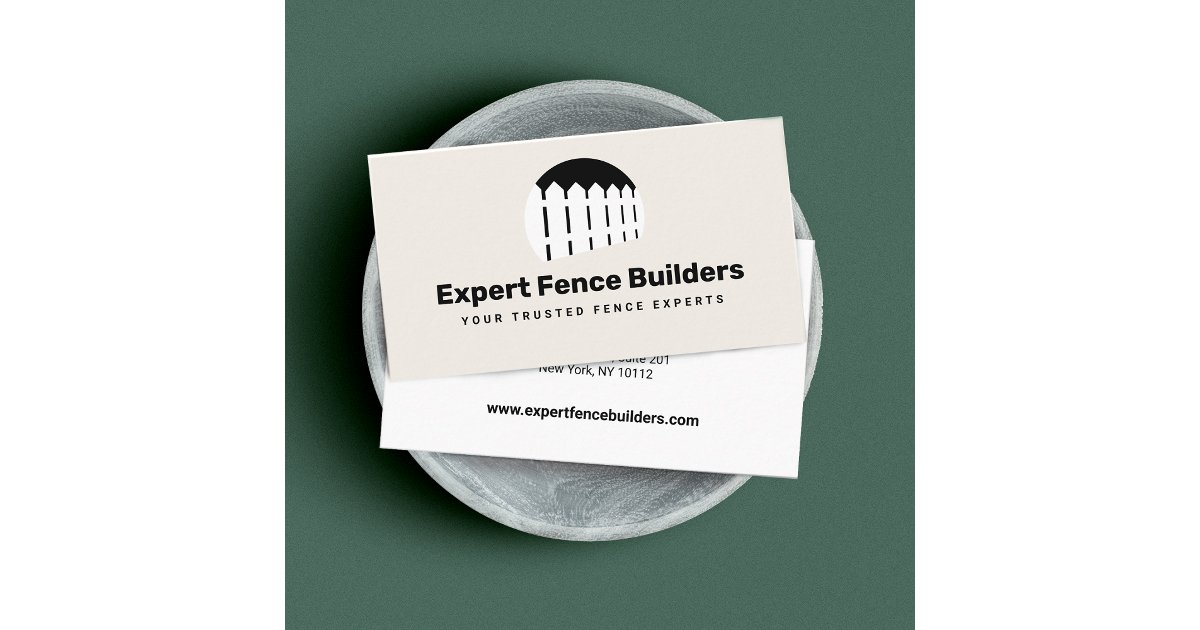 Fence Installer and Repair Business Card | Zazzle