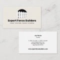 Fence Installer and Repair Business Card | Zazzle