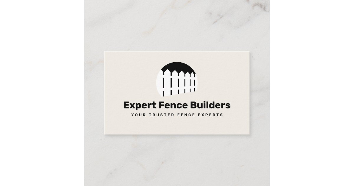 Fence Installer and Repair Business Card | Zazzle