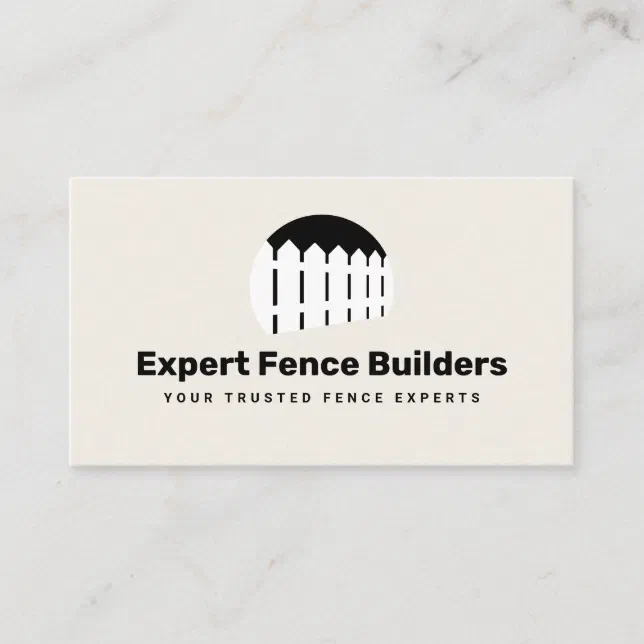 Fence Installer and Repair Business Card | Zazzle