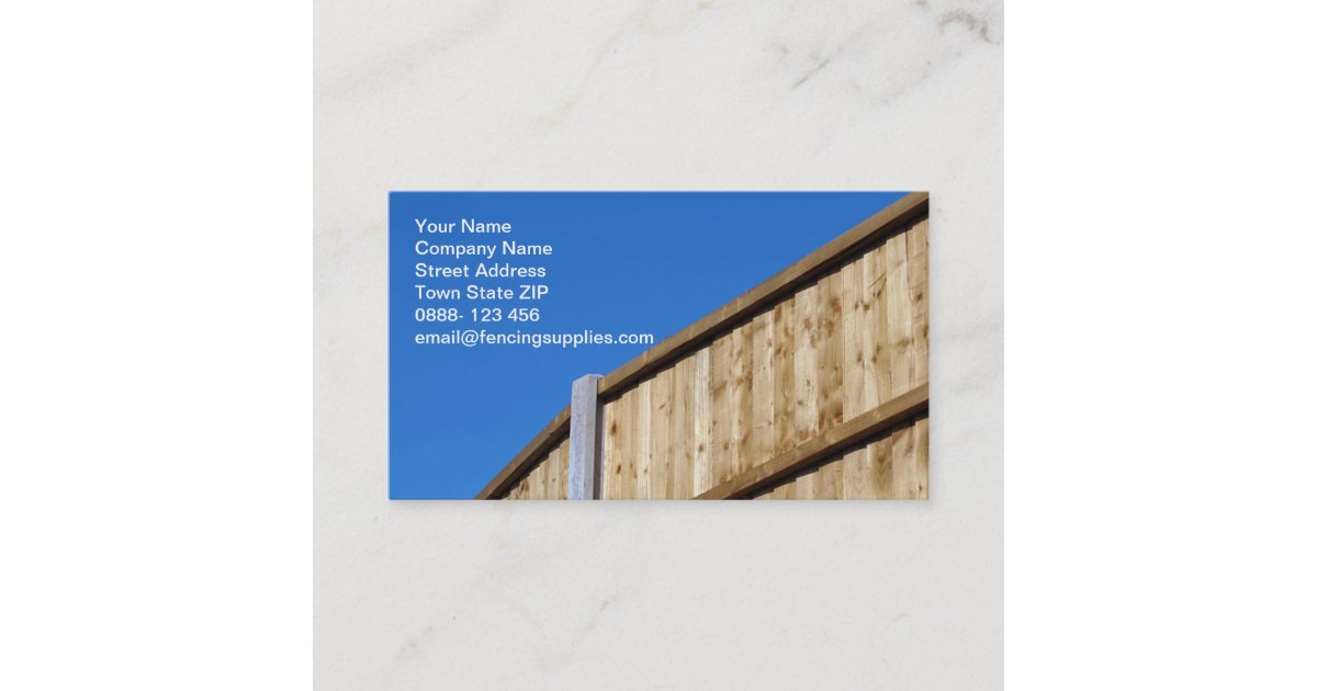 Fencing Business Card | Zazzle