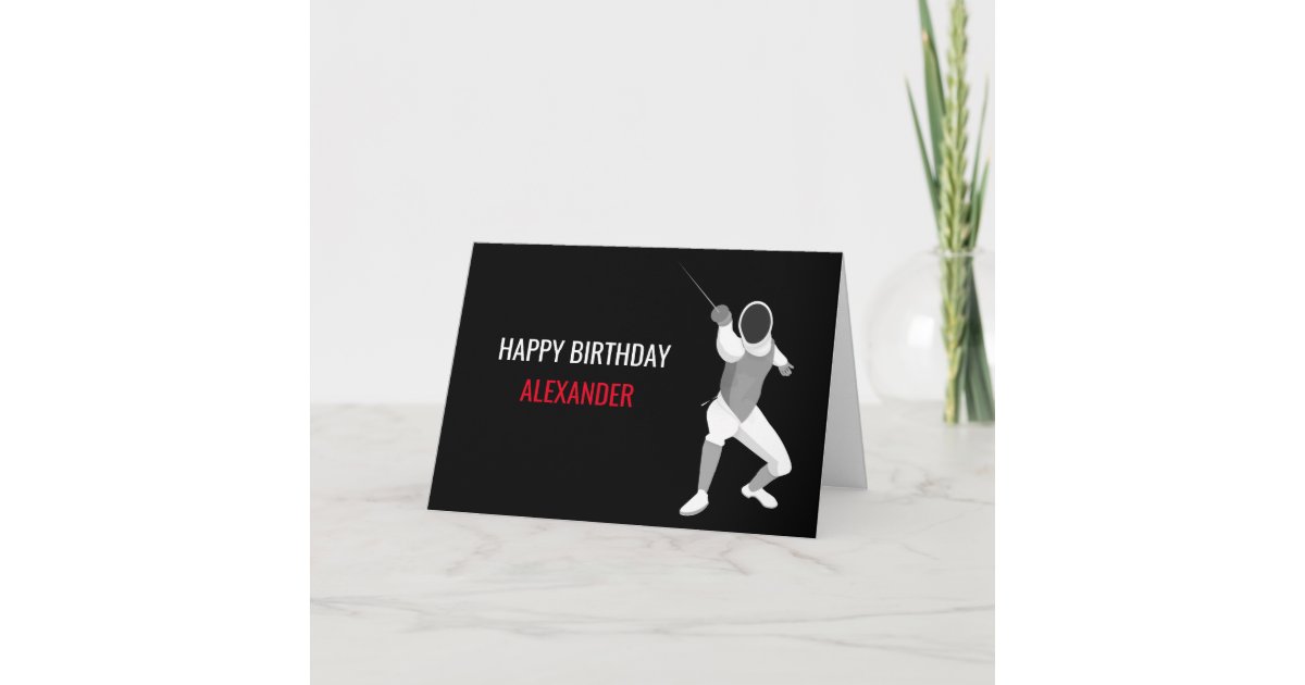 Fencing Card | Zazzle