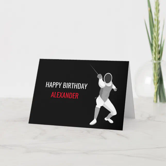 Fencing Card | Zazzle