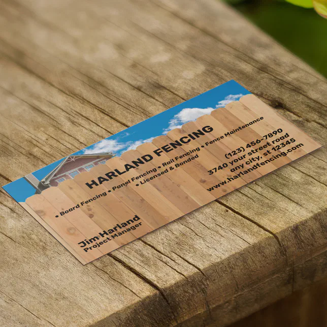 Fencing Company Business Card | Zazzle