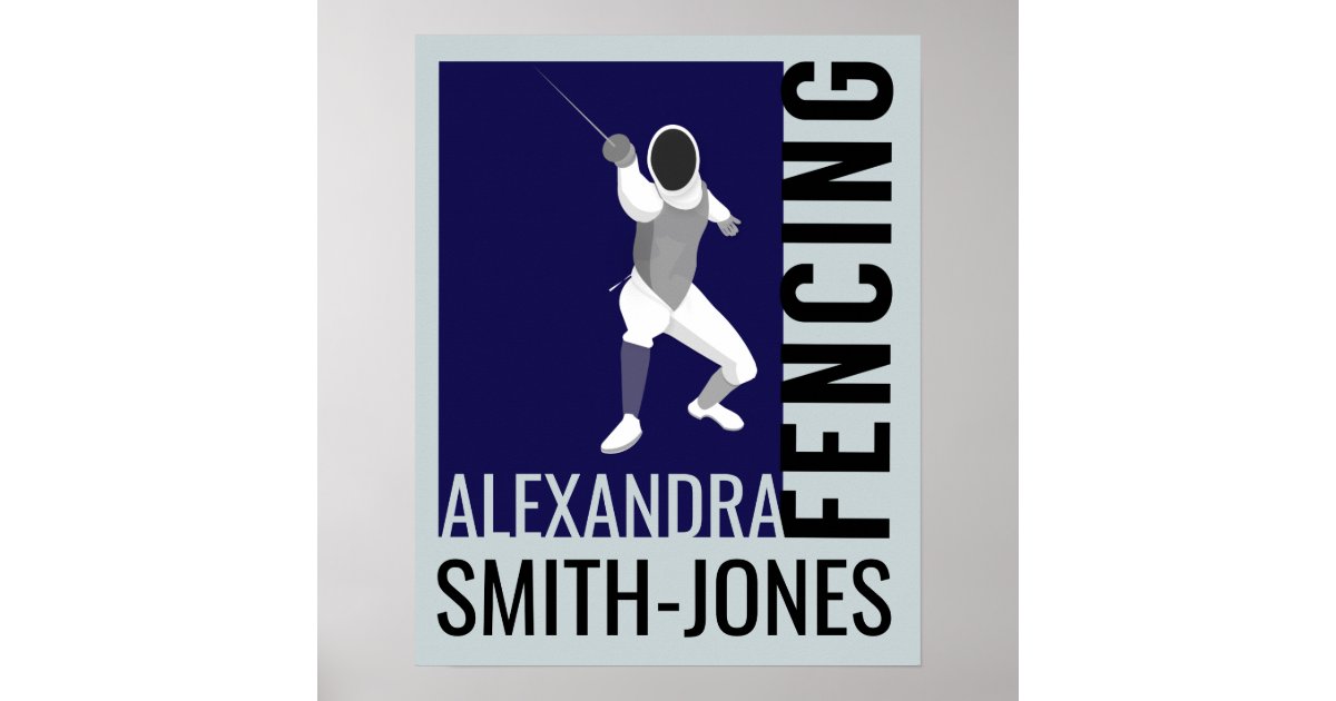 Fencing Poster | Zazzle