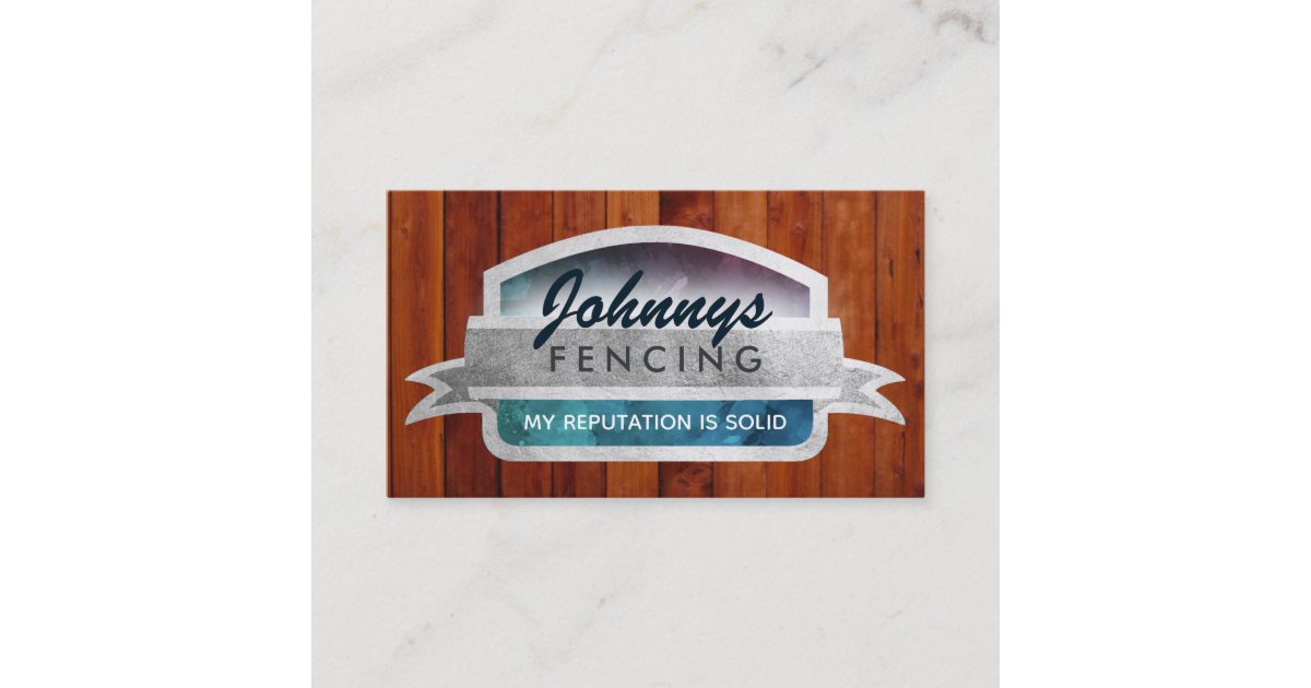 Fencing Slogans Business Cards | Zazzle