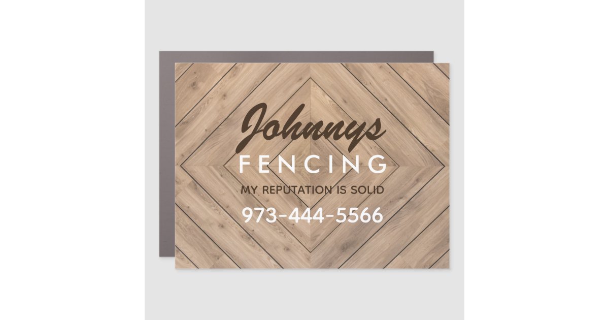 Fencing Slogans Business Cards Car Magnet | Zazzle