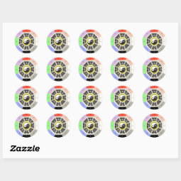 Feng Shui Bagua Classic Round Sticker | Zazzle