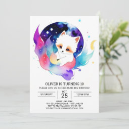 Fennec Fox Birthday Party Invitation | Zazzle