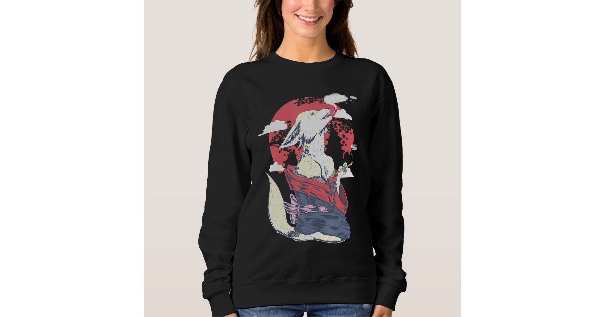 Fennec Fox Japanese Art Harajuku Retro Aesthetic C Sweatshirt | Zazzle