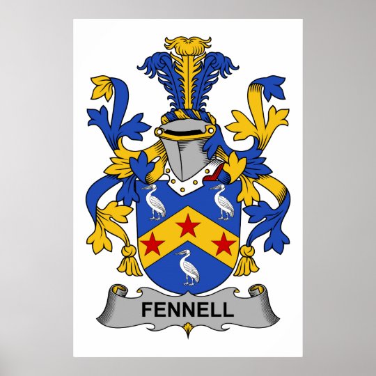 Fennell Family Crest Poster | Zazzle.com