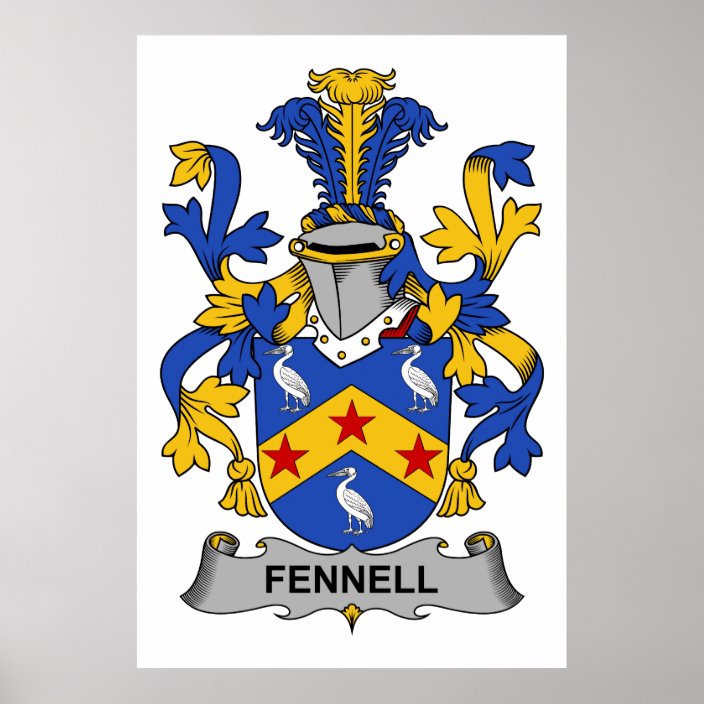 Fennell Family Crest Poster | Zazzle.com