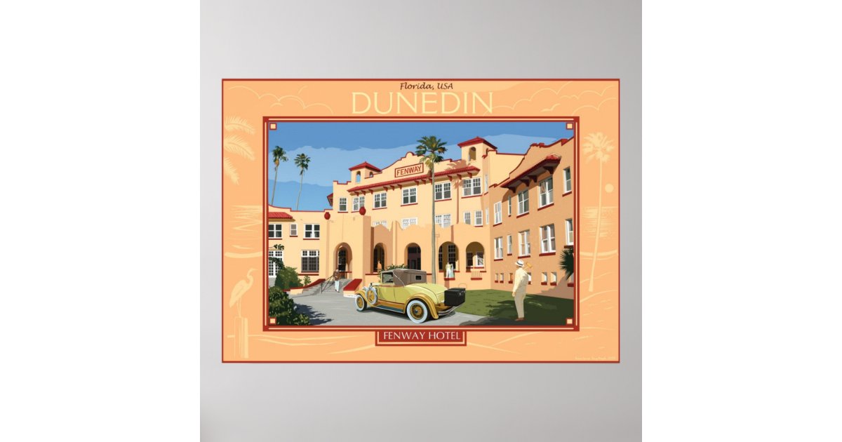 Fenway hotel. Dunedin, Florida Poster | Zazzle