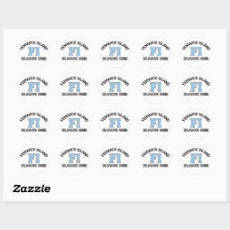 Fenwick Island. Classic Round Sticker | Zazzle