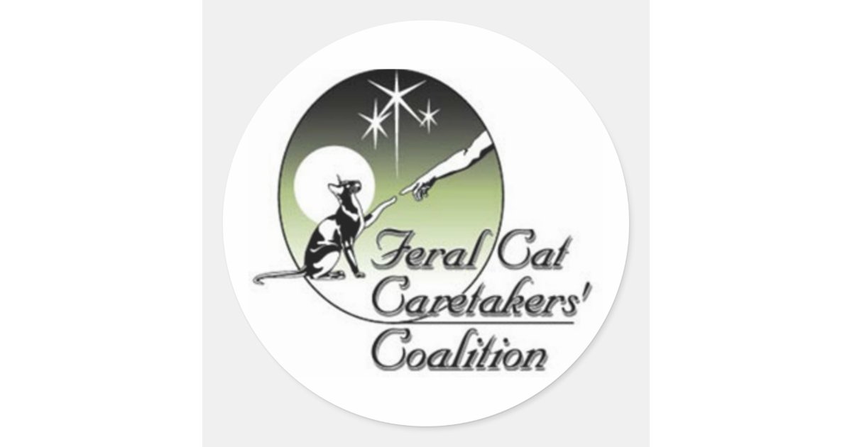 Feral Cat Caretakers Stickers | Zazzle