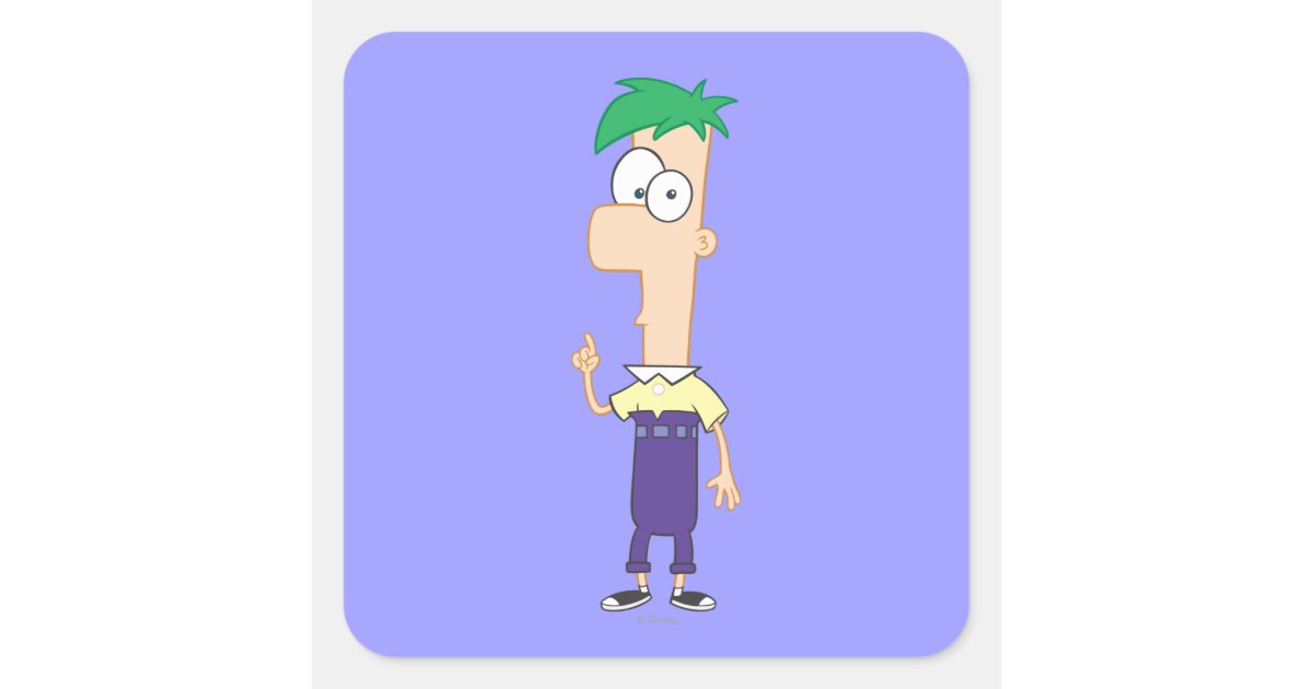 Ferb 2 square sticker | Zazzle