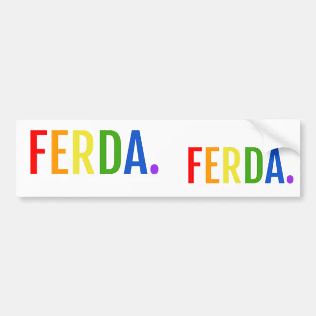 ferda bumper sticker | Zazzle