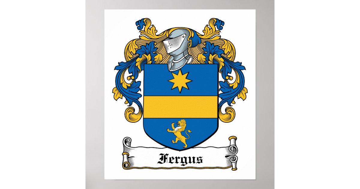 Fergus Family Crest Poster | Zazzle