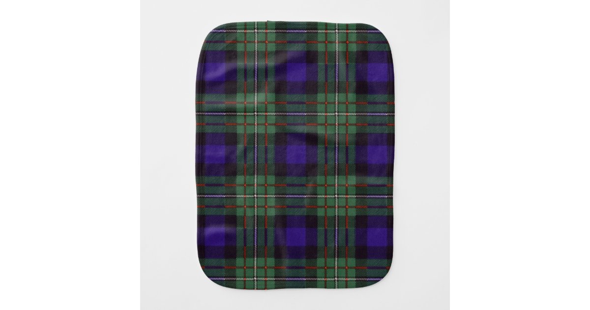 Ferguson clan Plaid Scottish tartan Baby Burp Cloth | Zazzle.com