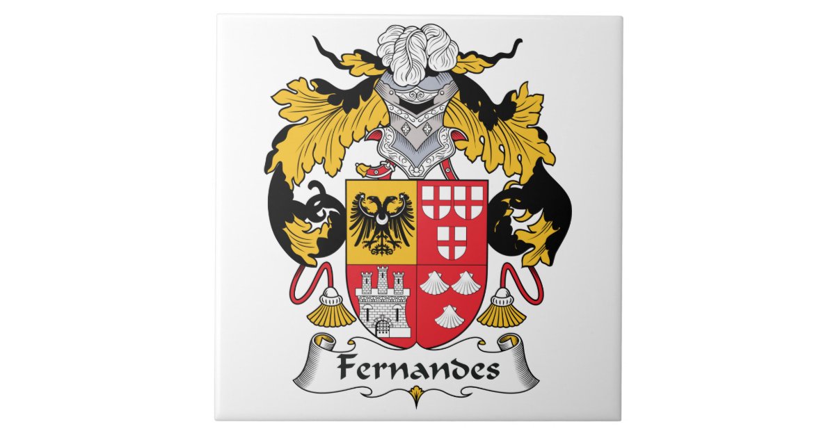 Fernandes Family Crest Ceramic Tile | Zazzle