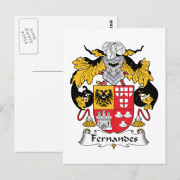 Fernandes Family Crest Postcard | Zazzle