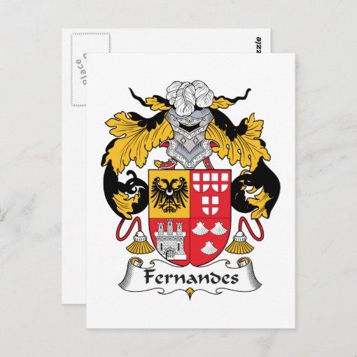Fernandes Family Crest Postcard | Zazzle
