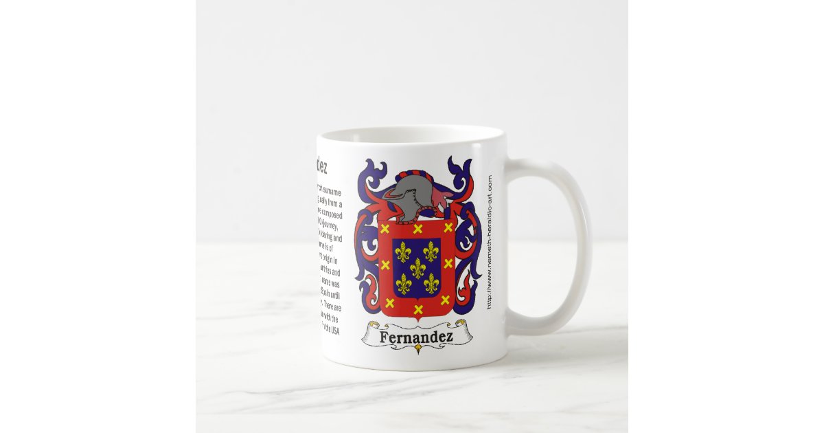 Fernandez Family Coat of Arms Mug | Zazzle
