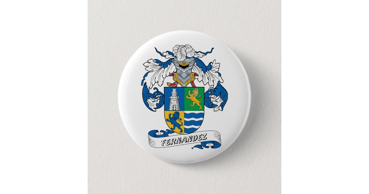 Fernandez Family Crest Button | Zazzle