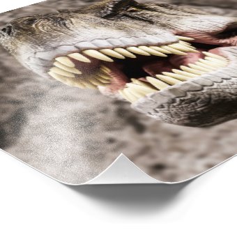 Ferocious T-Rex Head Photo Print | Zazzle