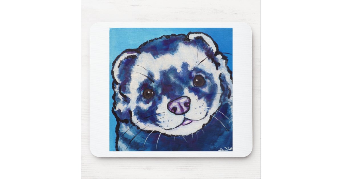 Ferret 1 mouse pad | Zazzle