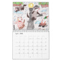 Ferret Tales Calendar: Illustrated Cartoon Ferrets Calendar | Zazzle