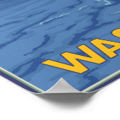 Ferry and Mountains - Seattle, Washington Poster | Zazzle