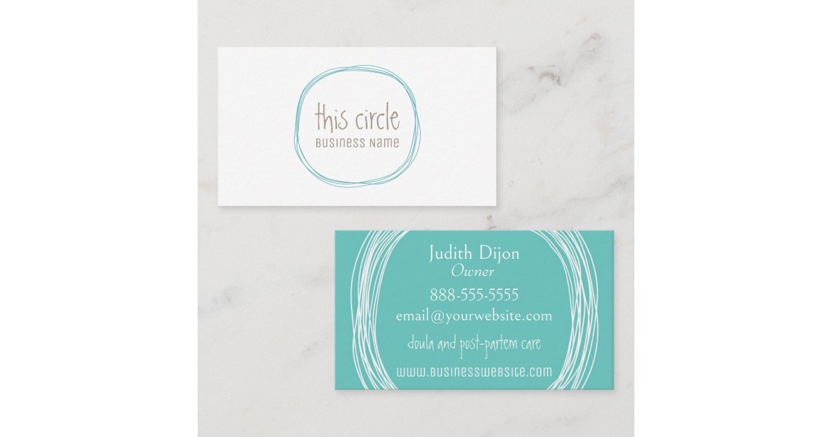 Fertility Circle for Pregnancy Business Card | Zazzle