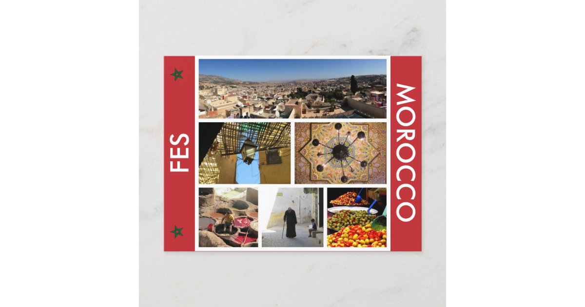 fes morocco scenes postcard | Zazzle