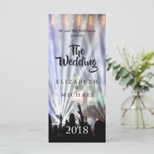 Festival Bright Lights Fun Wedding Invitation | Zazzle