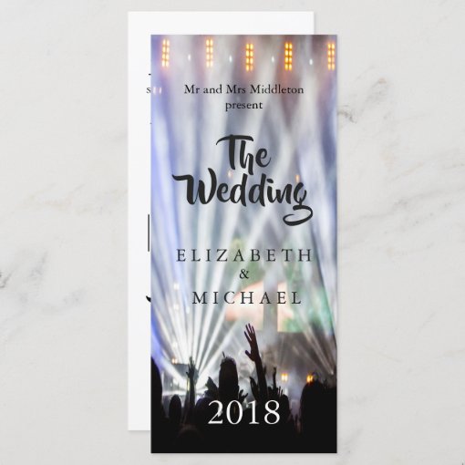 Festival Bright Lights Fun Wedding Invitation | Zazzle