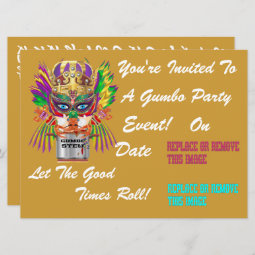 Festival Gumbo Queen View Hints please Invitation | Zazzle