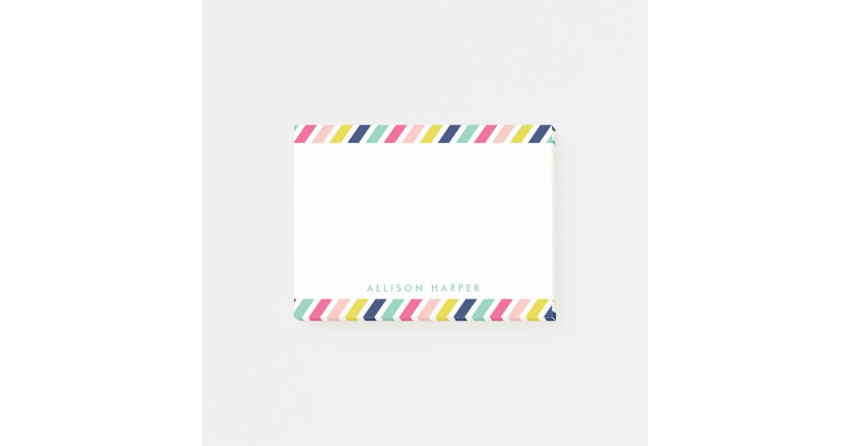 Festival Stripes Post-it Notes | Zazzle