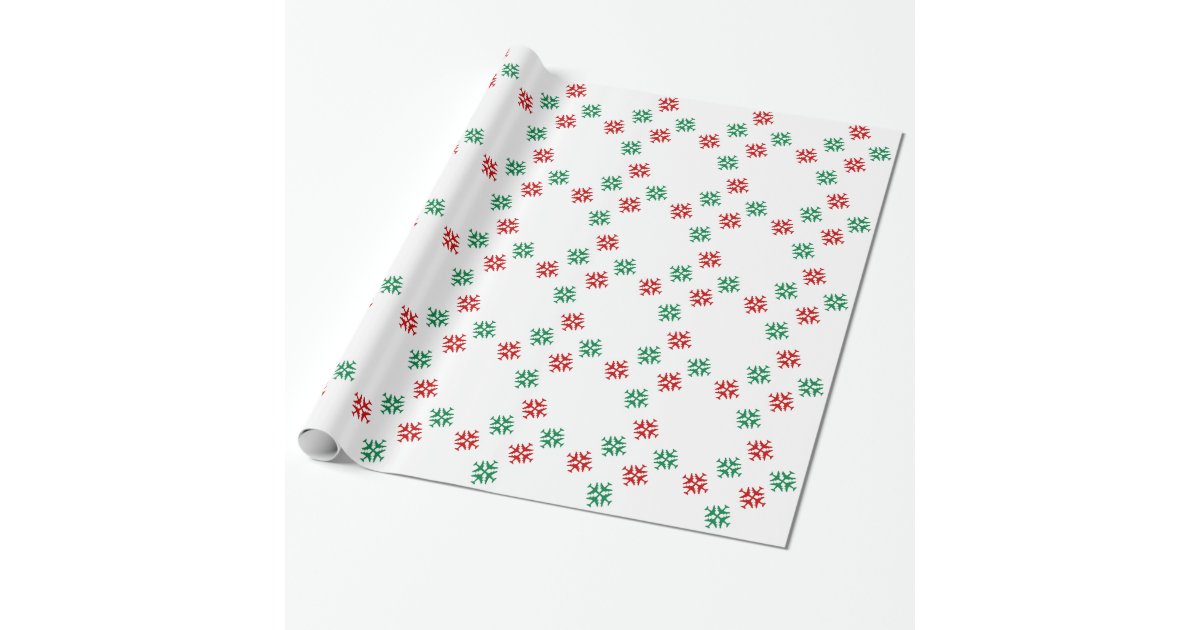 Festive Airplane Snowflakes Wrapping Paper | Zazzle