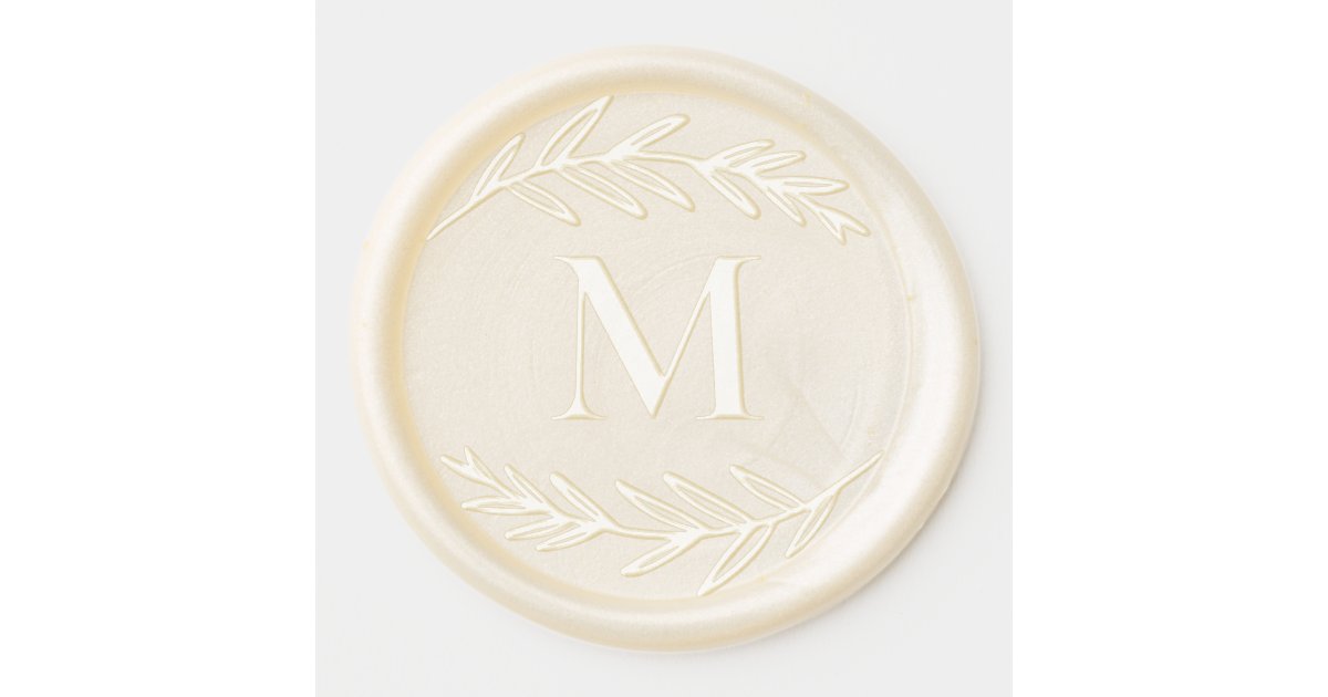 Festive Branches Happy Holidays Return Address Wax Seal Sticker | Zazzle