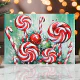 Festive Candy Cane and Peppermint Christmas Holiday Card | Zazzle