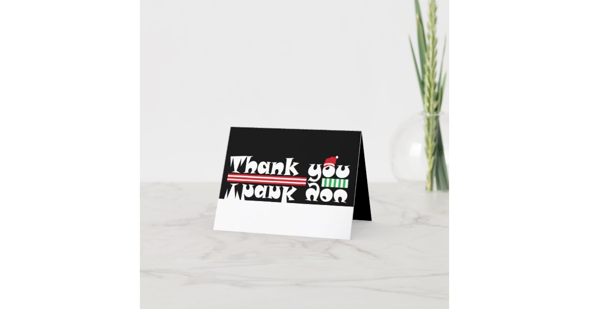 Festive Candy, Employee Thank You Card | Zazzle